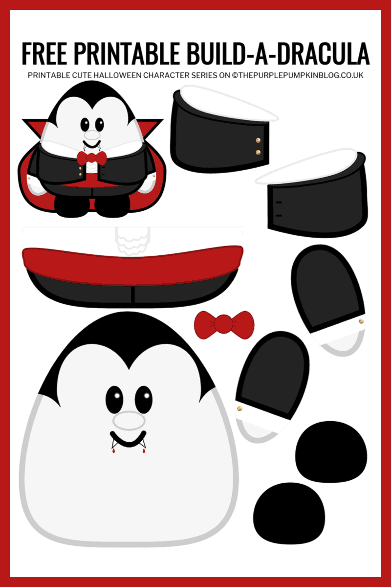 Build A Vampire Printable - Free Printable Templates