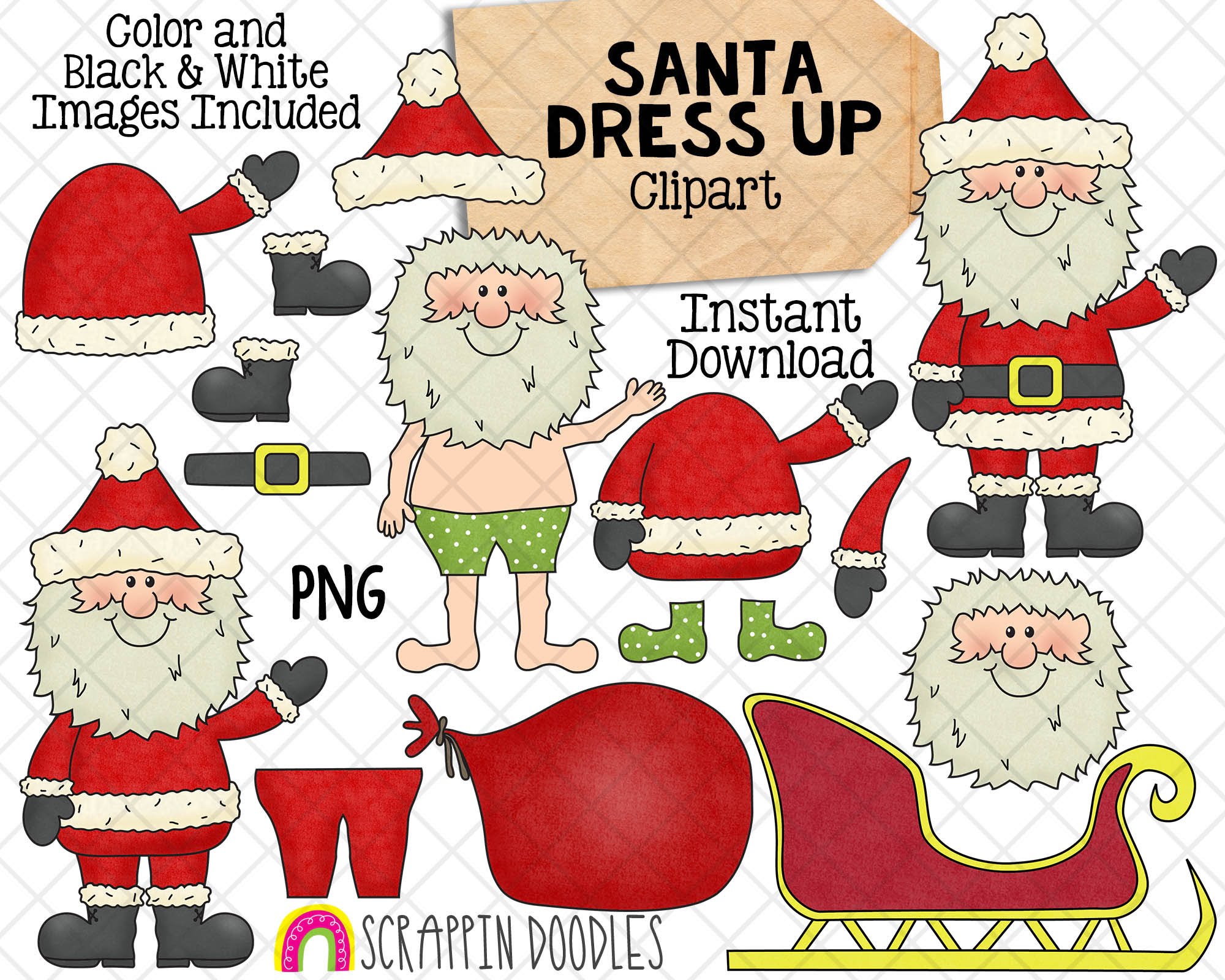 Dress Up Santa Printable - Free Printable Templates