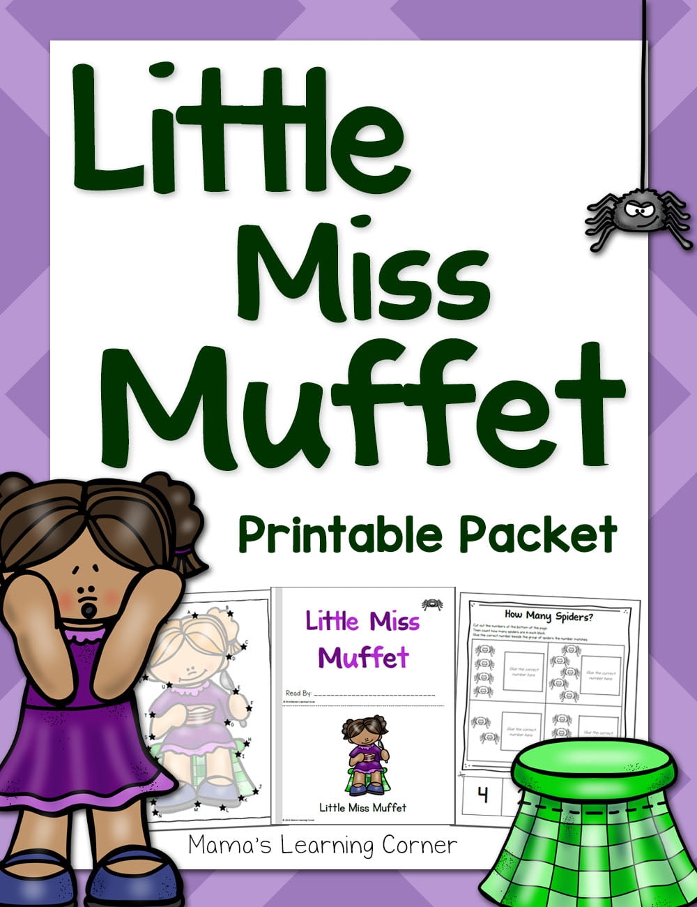 Little Miss Muffet Printable - Free Printable Templates